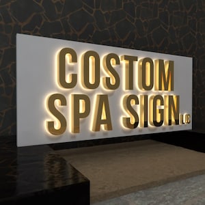 Custom Studio Sign,business Logo Sign for Wall Decor,beauty SPA Sign,3d ...