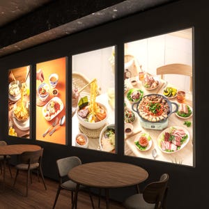 Restaurants Menu Led Light Box, Advertising Poster Light Box,custom Led ...