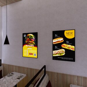 Restaurants Menu Led Light Box, Advertising Poster Light Box,custom Led ...