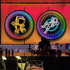 Infinity LED Neon,wall Art Sign,infinity Mirror Logo Sign,led Mirror ...
