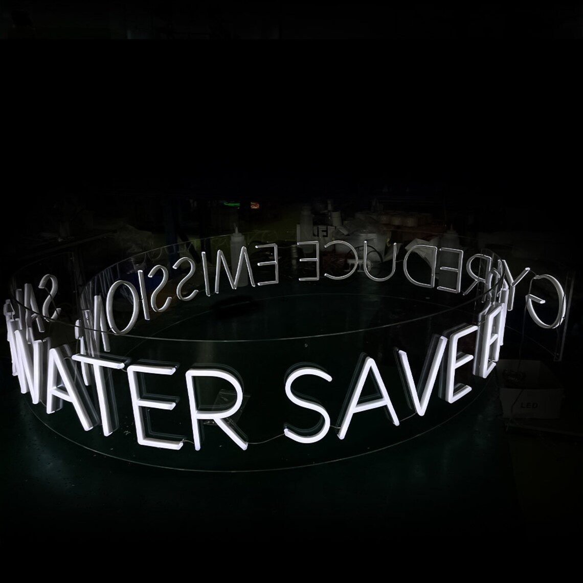 Custom Business Neon Sign,neon Logo Sign,round Neon Sign,led Neon Sign ...