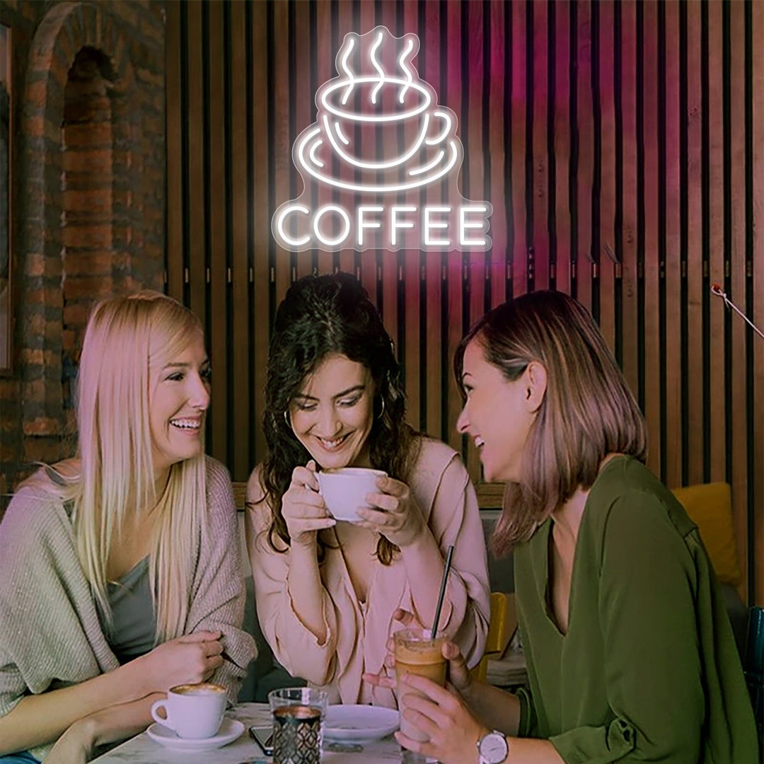 Coffee Neon Sign, Coffee Led Sign, Coffee Neon Light, Coffee Cup Neon ...