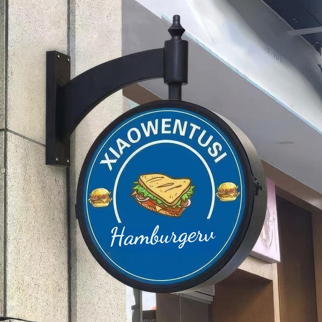 Round Light Box,store Front Light Box Sign,led Light Box,outdoor Logo ...