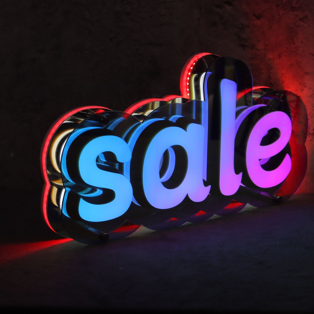 Custom Led Infinity Mirror Sign,custom Led Mirror Sign Mirror Wall Art ...