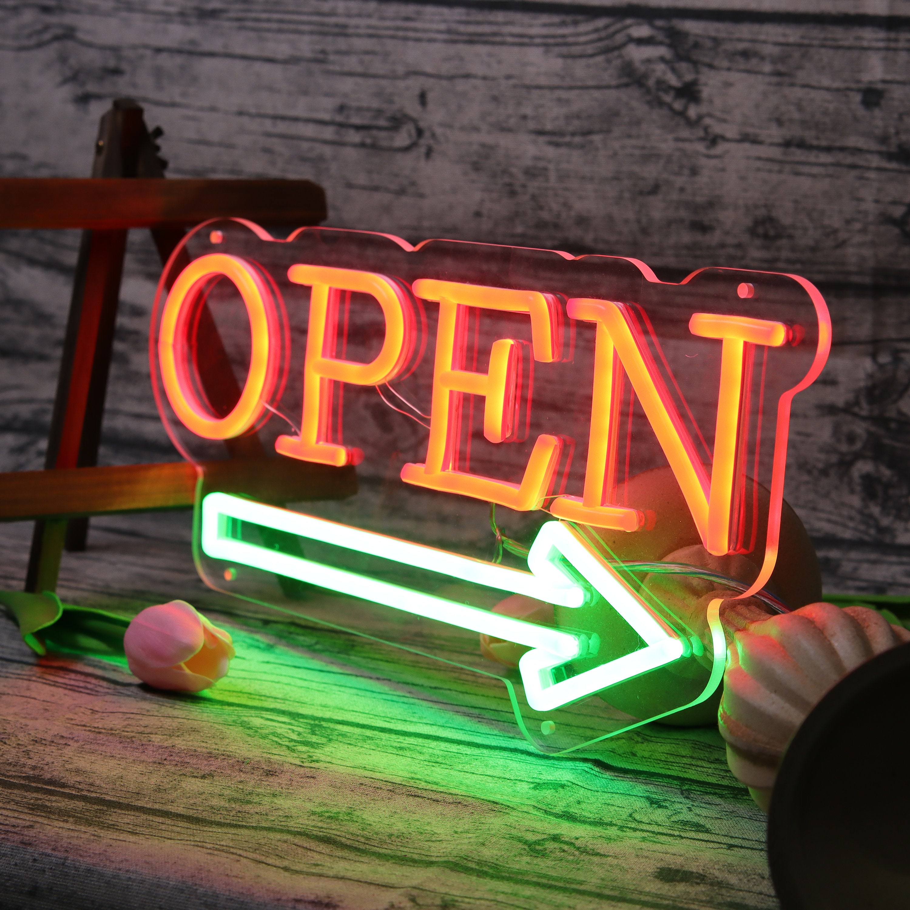 Vintage Neon Open Sign