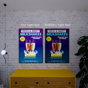 Fast Food Restaurant Led Light Box Menu Board,menu Board Advertising ...