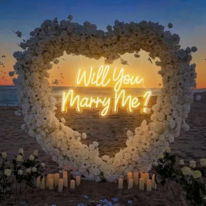 Will You Marry Me Neon Sign,personalized Neon Sign Custom,valentines ...