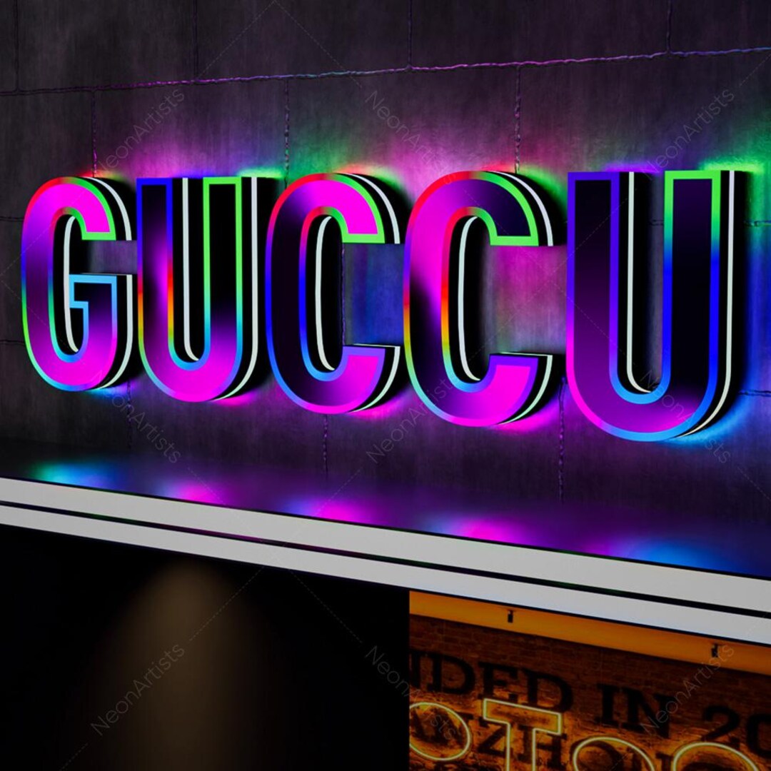 Smoke Shop Sign, Illuminated Letter Sign,personalized Logo Sign,rgb ...