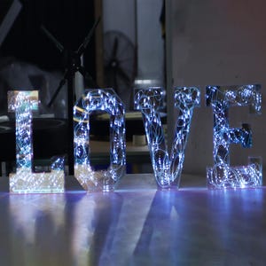 Large Letter Sign,light up Letters, A-Z Light Letters,wedding and Event ...