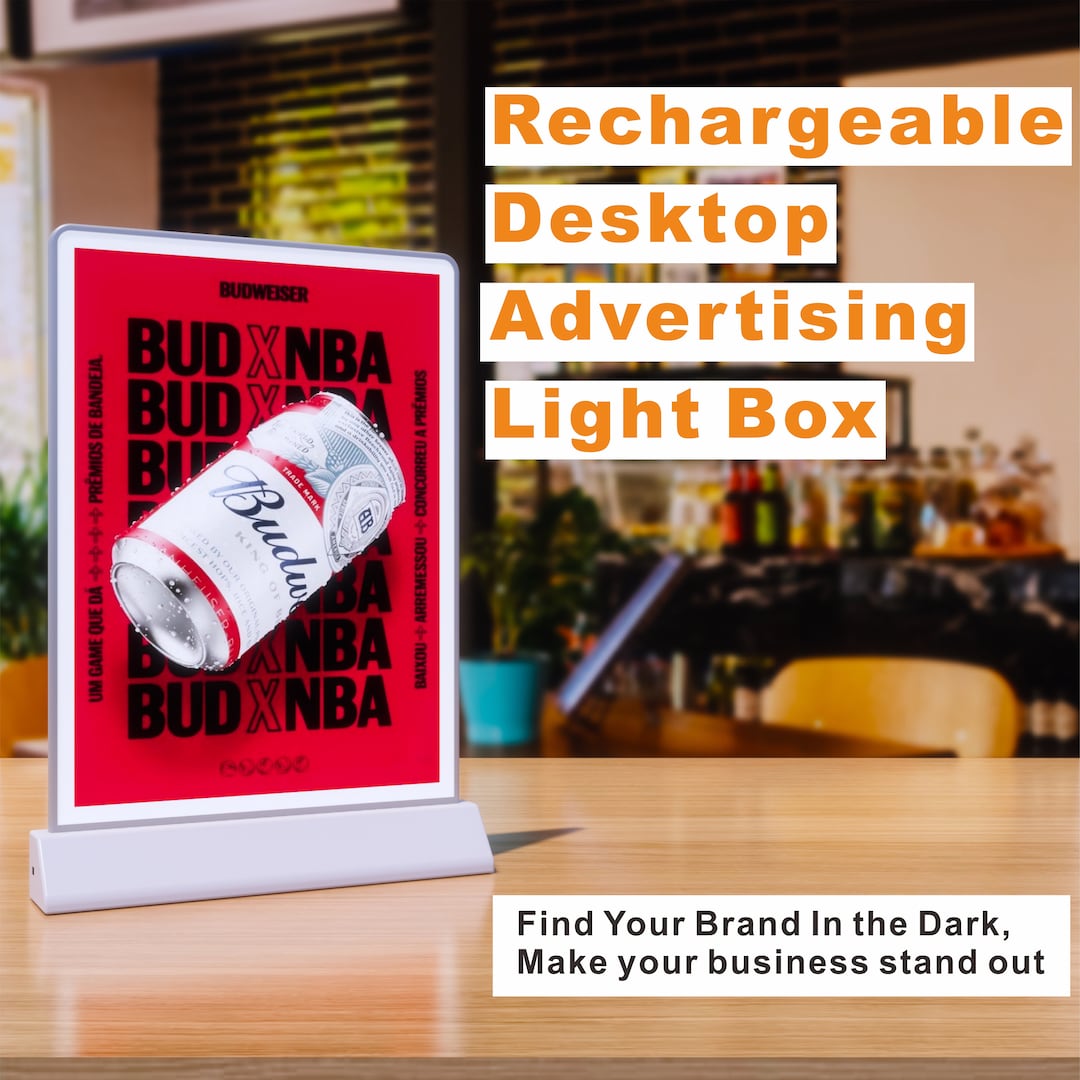 Desktop Display Double Side Advertising Light Box - Etsy