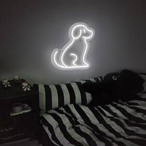 Dog Led Neon Sign/ Lovely Puppy Custom Made Neon Light/ Home Decor ...