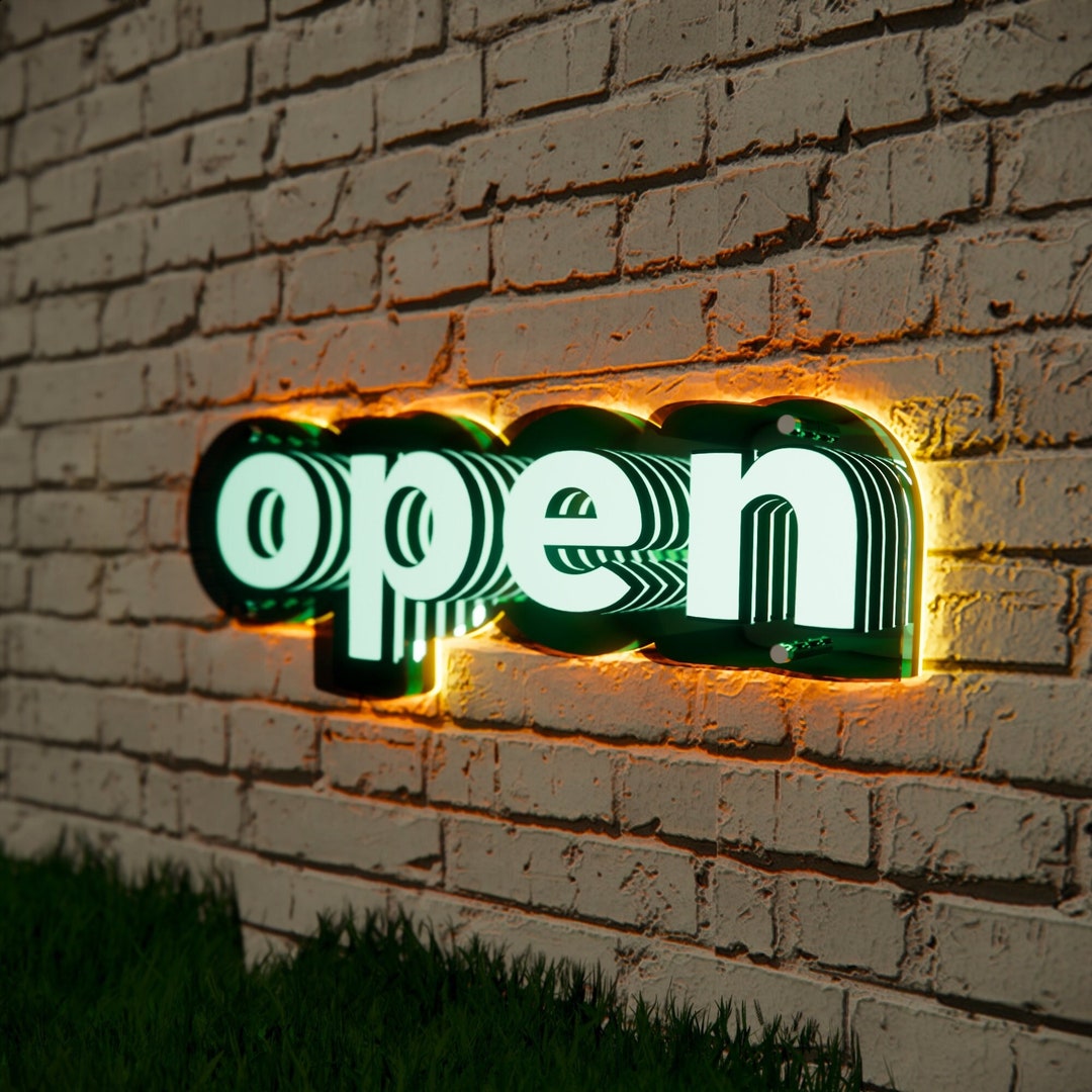 Custom 3D Infinity Mirror Led Sign,custom Infinity Mirror Business Logo ...