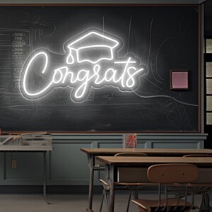 Congrats Neon Sign/congrats Name Sign/custom Congrats Neon Sign ...