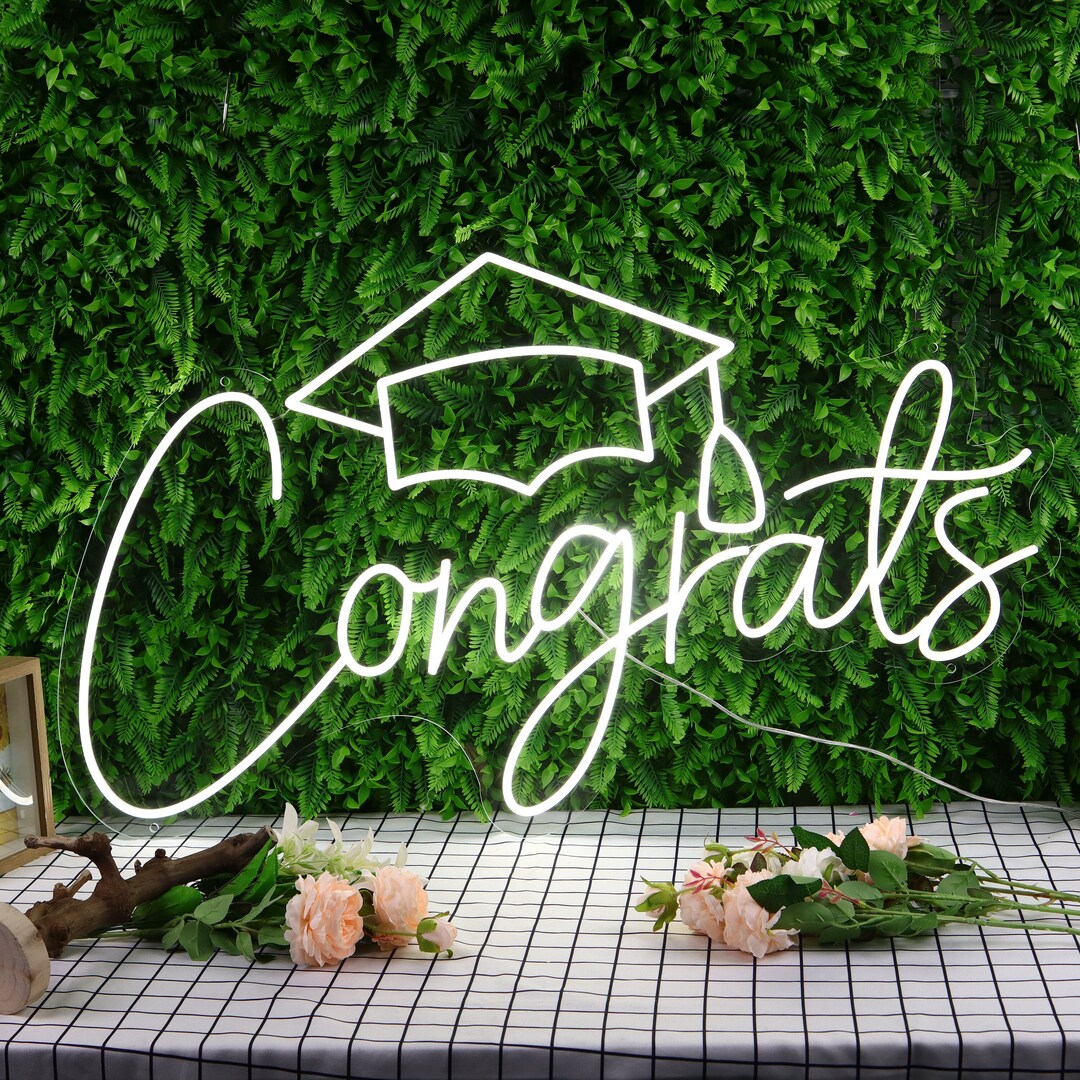 Congrats Neon Sign/congrats Name Sign/custom Congrats Neon Sign ...