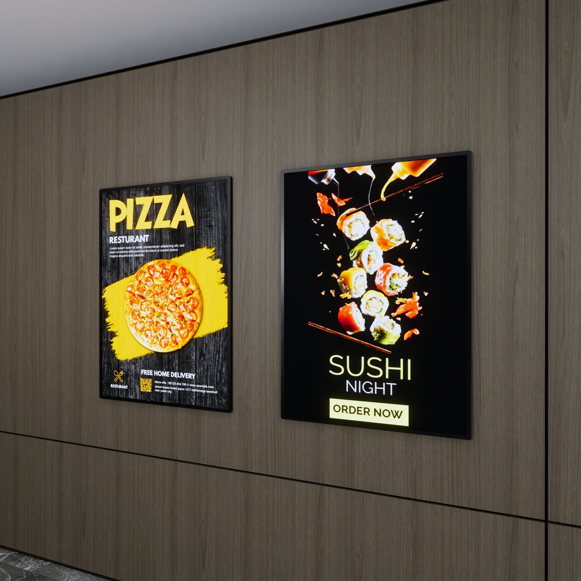 Restaurants Menu Led Light Box, Advertising Poster Light Box,custom Led ...