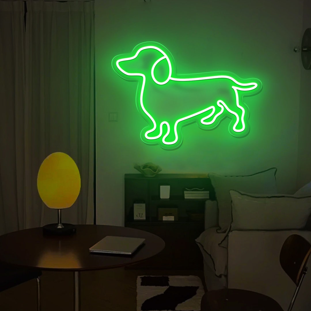 Dog Led Neon / Animals Led Sign / Dog Neon Sign / Lovely Puppy Custom ...