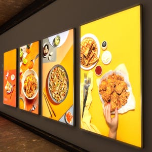 Fast Food Restaurant Led Light Box Menu Board,menu Board Advertising ...