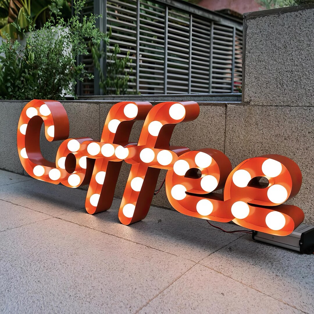 Marquee Letters,light up Letter,marquee Sign for Coffee,restaurant Logo ...