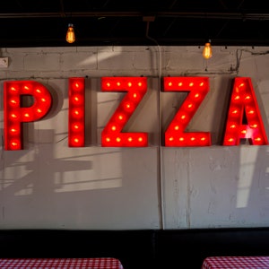 Pizza Sign,bar Sign,customizable Light up Sig,marquee Letters | Marquee ...