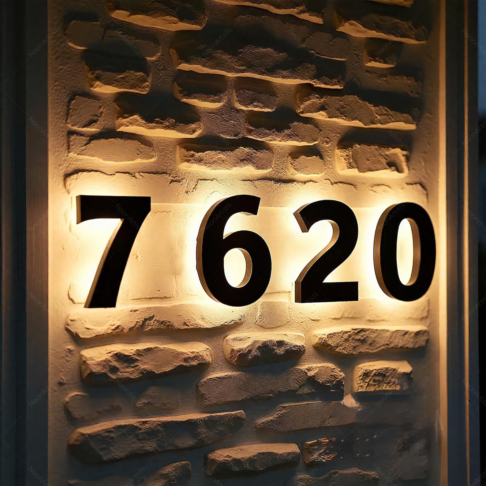 Backlit House Number,custom Illuminated Address Number Sign,led Backlit ...