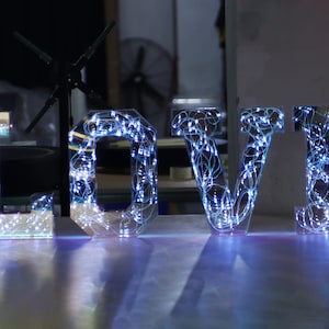 Large Letter Sign,light up Letters, A-Z Light Letters,wedding and Event ...