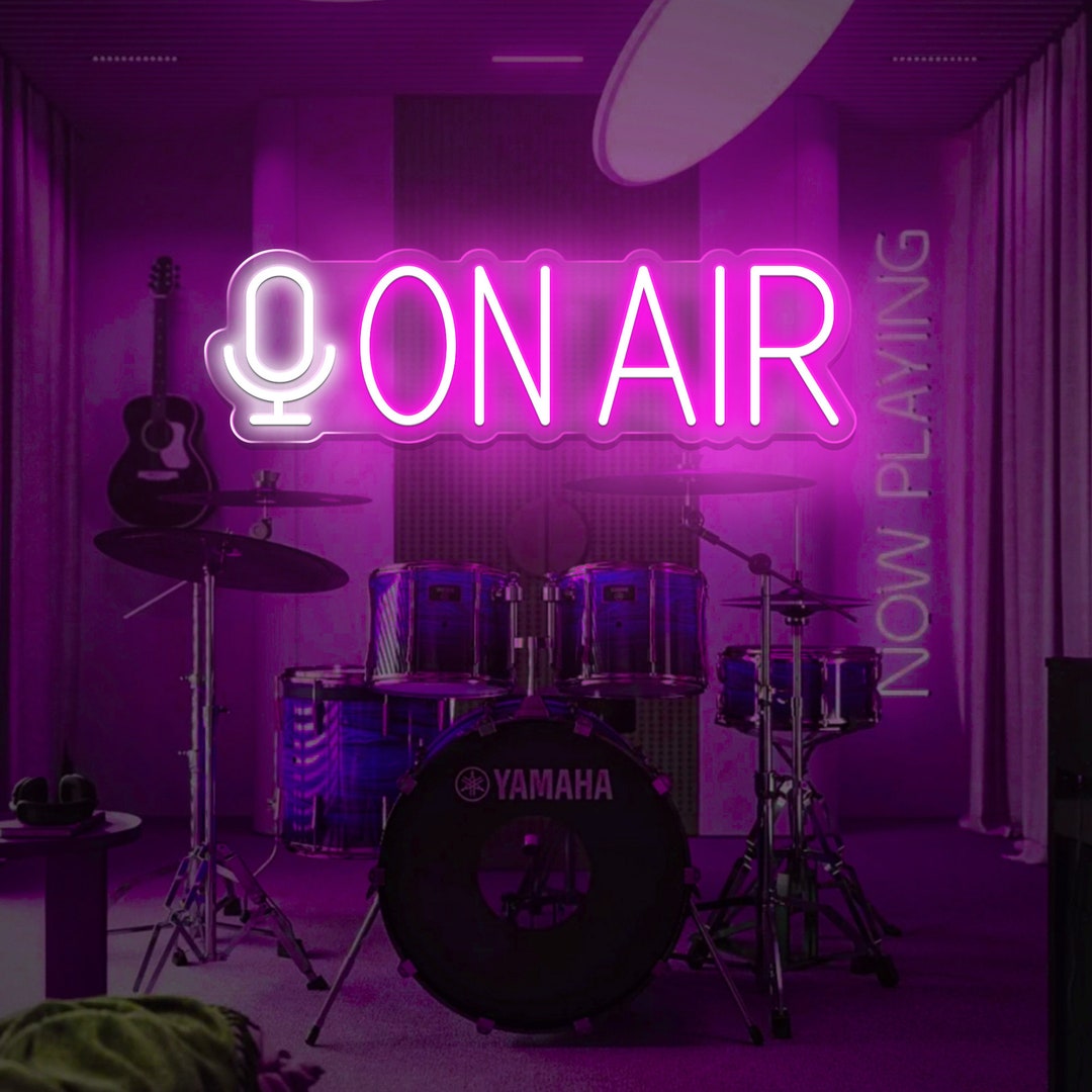 On Air Neon Sign | Custom LED Neon Sign|live Streaming Recording Light ...