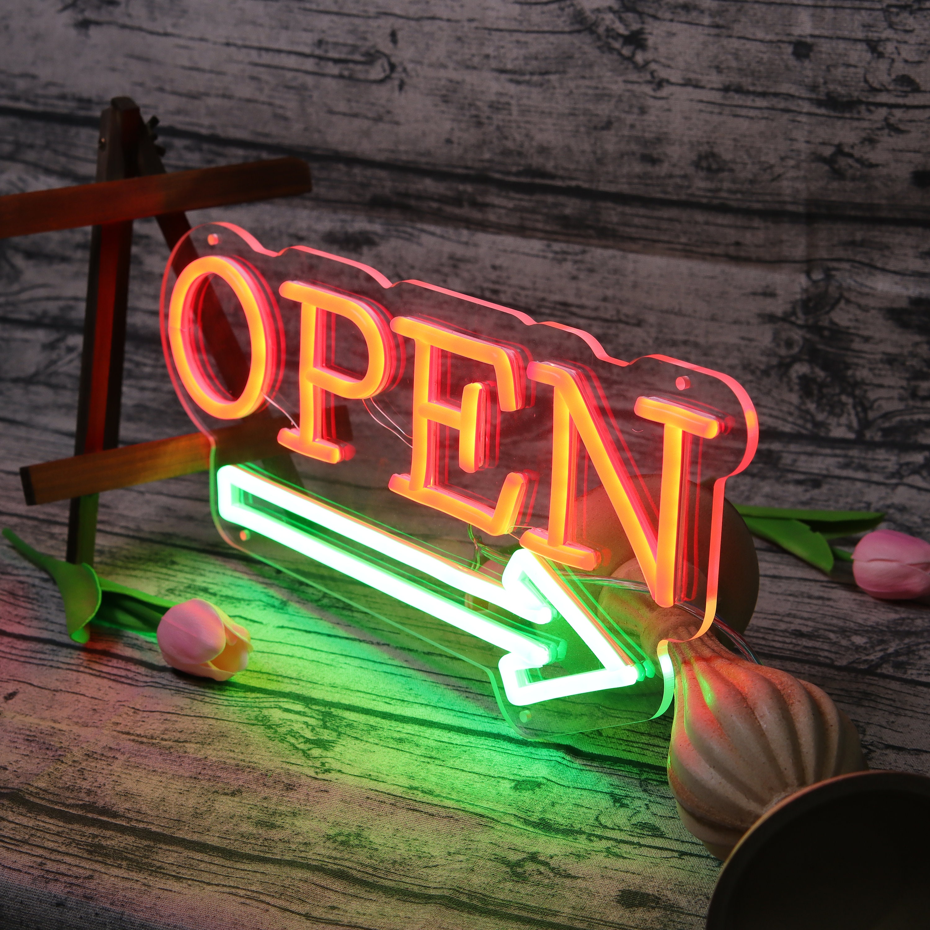 Vintage Neon Open Sign
