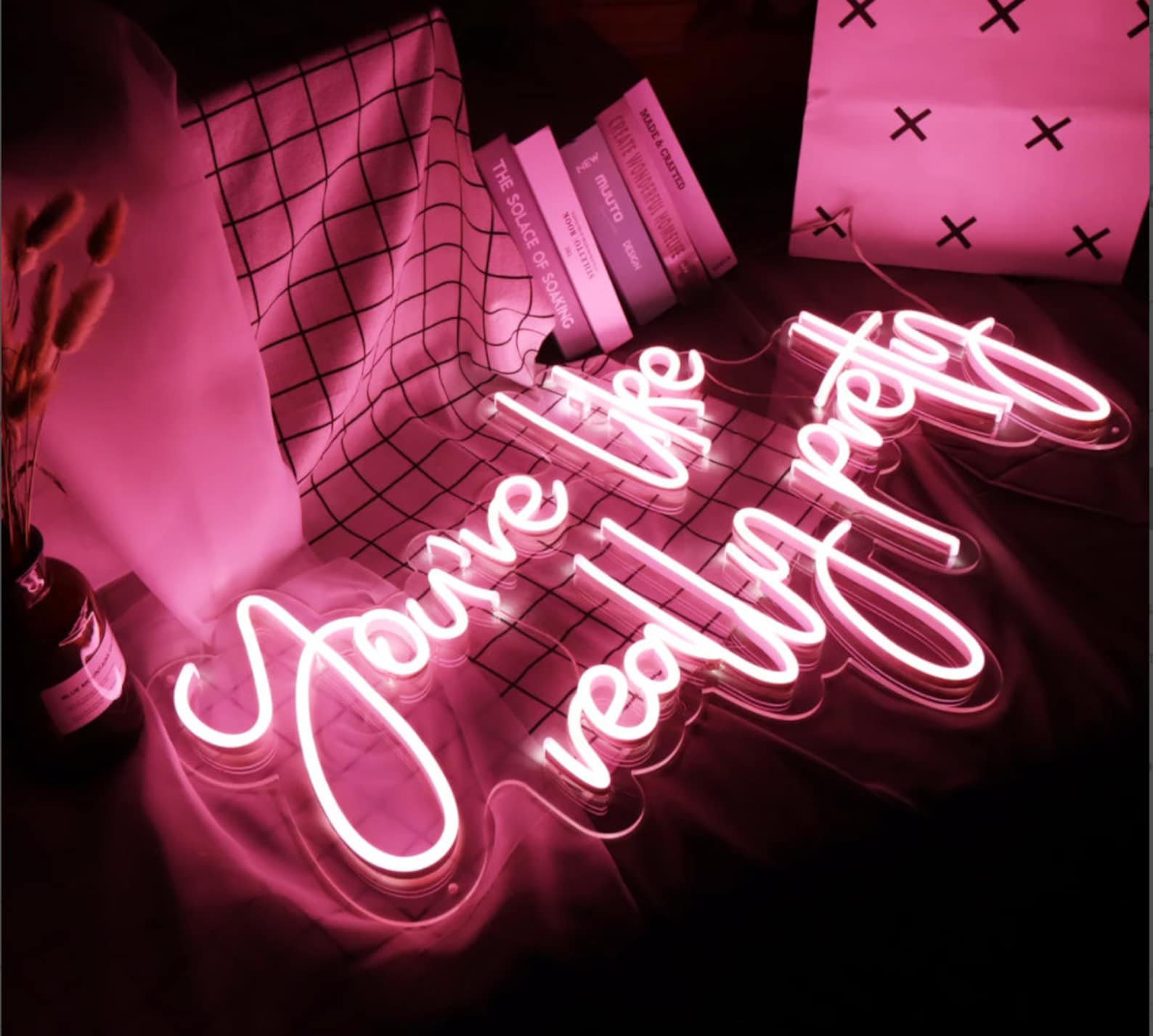 Youre Like Really Pretty Neon Sign Neon Sign Wall Decor - Etsy