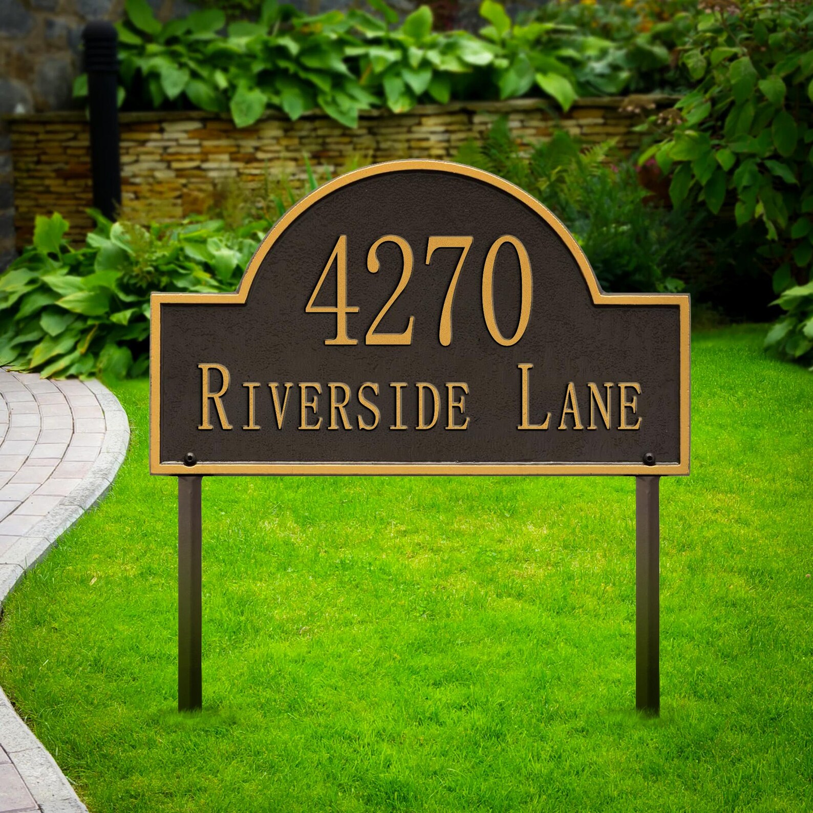 Personalized Cast Metal Address Plaque,metal Address Sign, Address ...