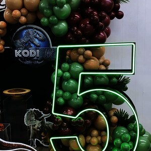 Free Standing 3ft Height Birthday Number Neon Sign,0-9 Neon Number ...