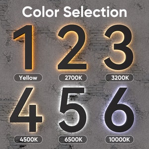 Backlit House Number,custom Illuminated Address Number Sign,led Backlit ...