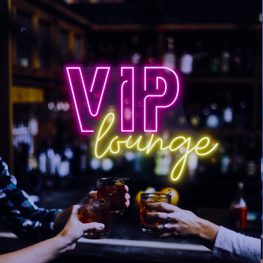 VIP Lounge Neon Sign/ Club Neon Sign/ Bar Neon Sign/ - Etsy UK