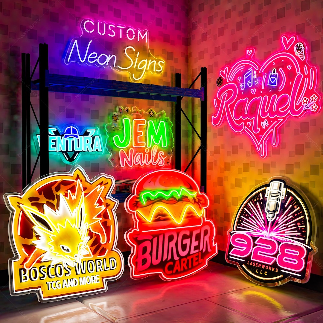Business Neon Sign|neon Sign|personalized Neon Sign for Bar Srore Wall ...