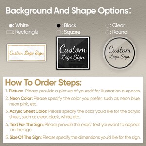 Business Mirror Logo, Neon Light Sign, Acrylic Sign,custom Logo Sign ...