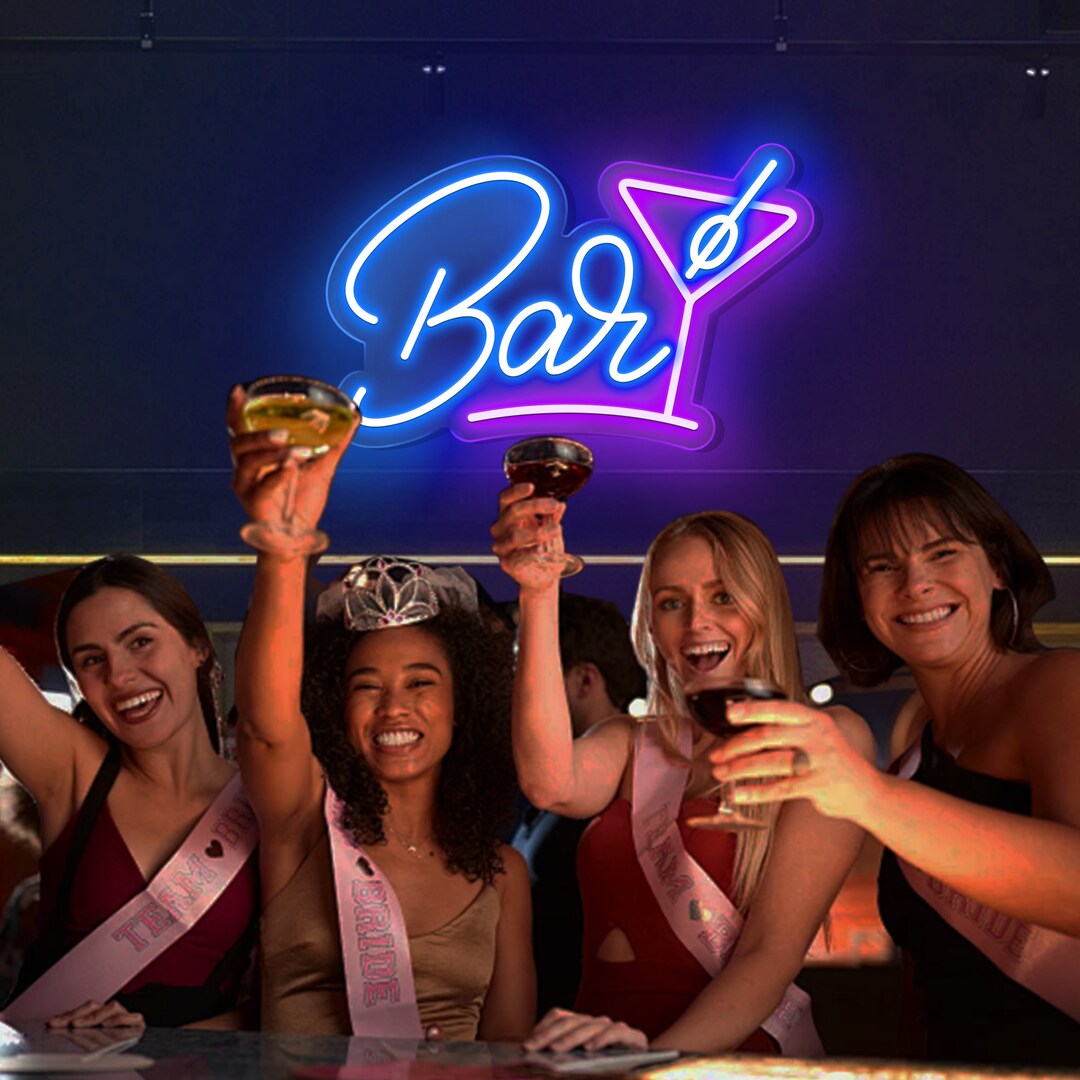 Neon Bar Sign Cocktail Bar Neon Sign Beer Neon Signsbar Signageled Sign ...