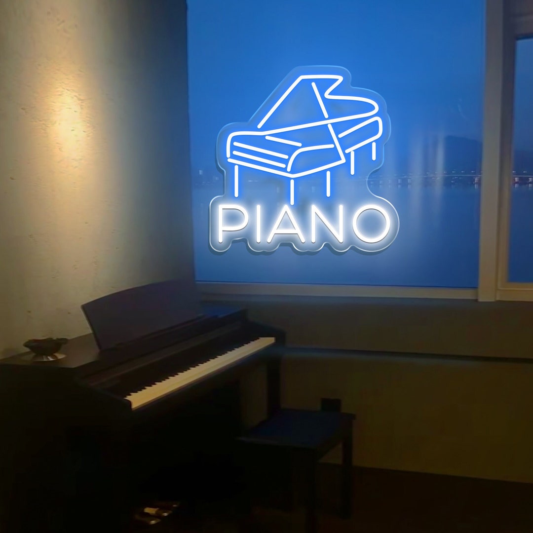 Piano Led Neon Sign Neon Custom Wall Decor Handmade Neon Sign Light ...