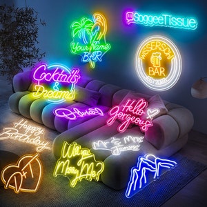 Custom Neon Sign, Neon Wall Decor, Art Neon Sign for Home Decoration ...