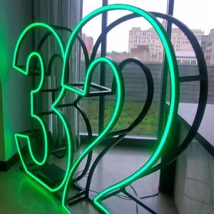 Neon Letters Numbers A-Z 0-9,custom Marquee Neon Light Sign, Neon Sign ...