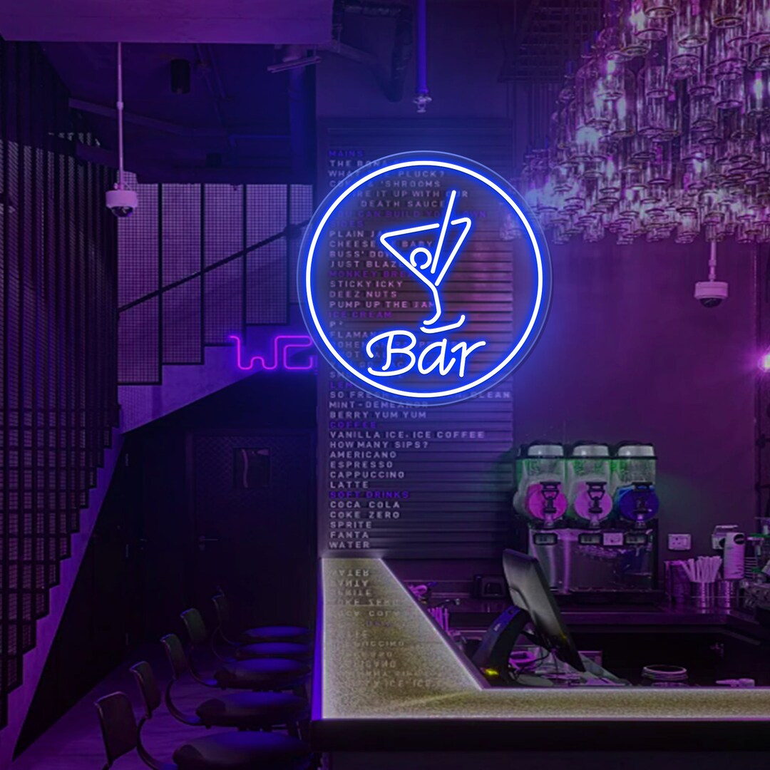Neon Bar Sign| Cocktail Bar Neon Sign| Beer Neon Signs| Bar Signage|led ...