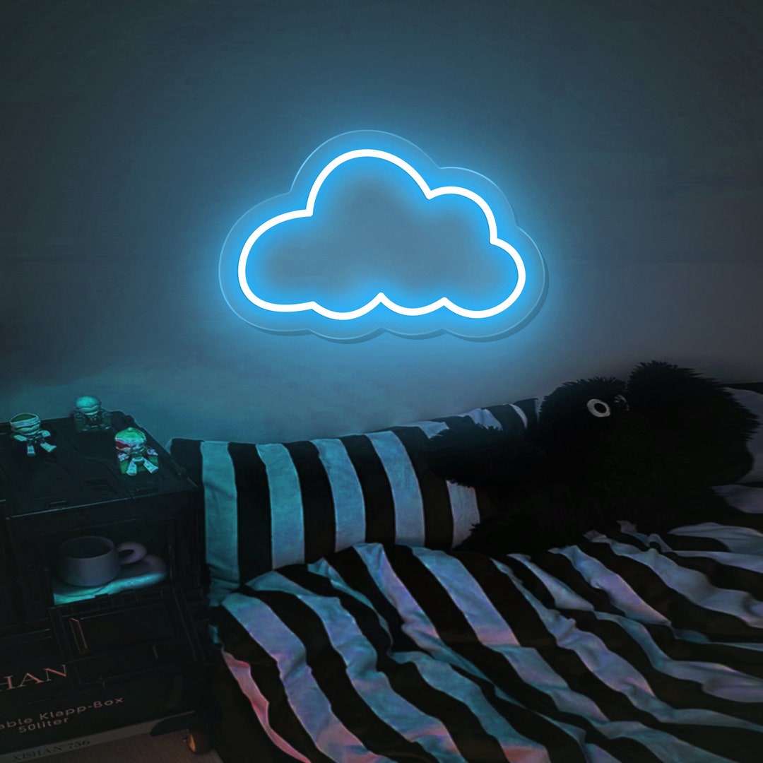Clouds Neon Sign|custom Cute Neon Sign| Led Light for Baby Room|name ...