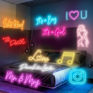 Middle Finger Custom Neon Sign Lights Decor Game Room Wall - Etsy