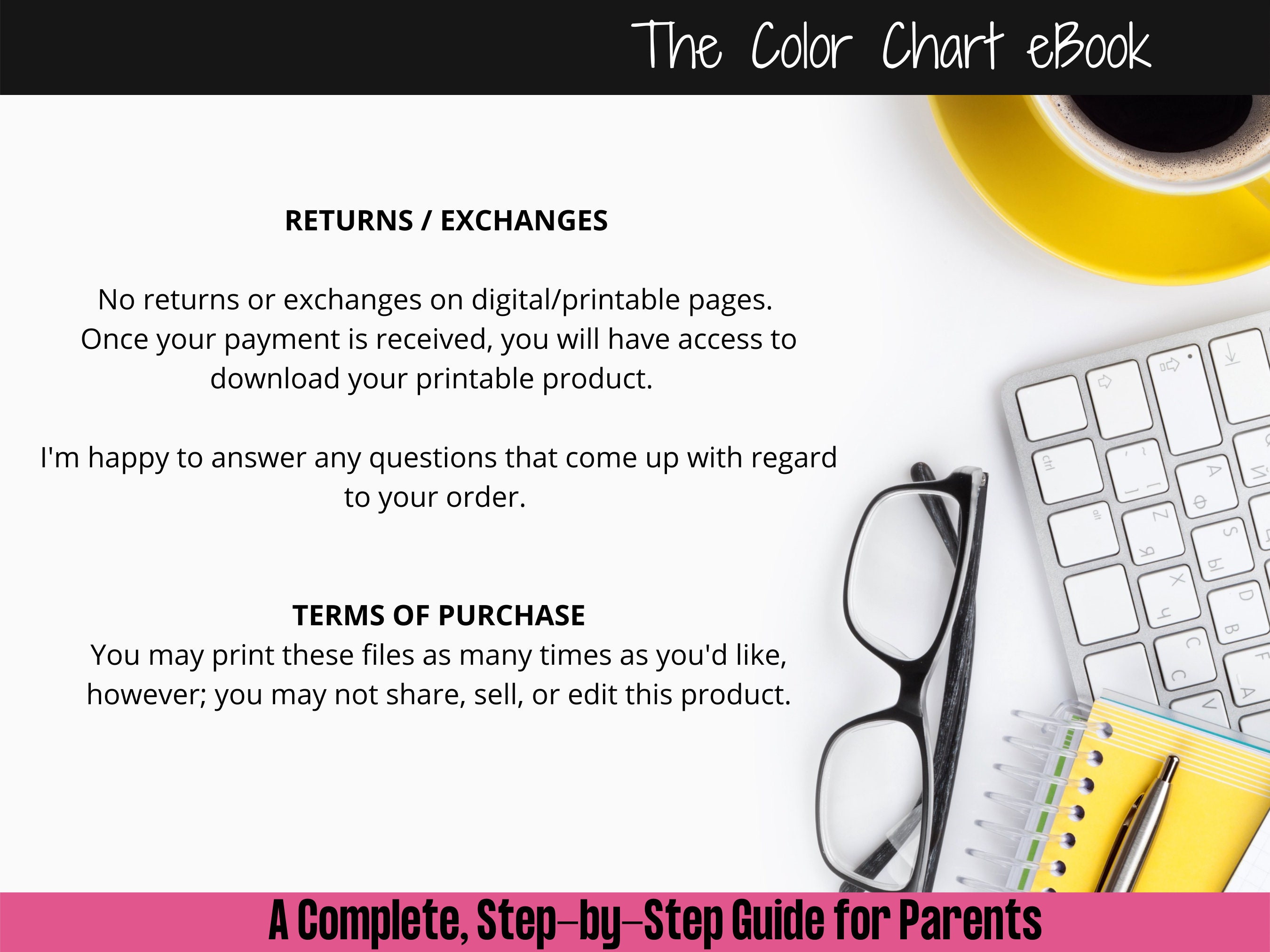 The Color Chart Ebook, Self-regulation, Accountability for Kids ...