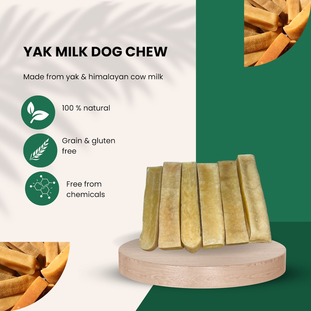 Premium Himalayan Yak Milk Dog Chew - Natural, Long-lasting & Healthy ...