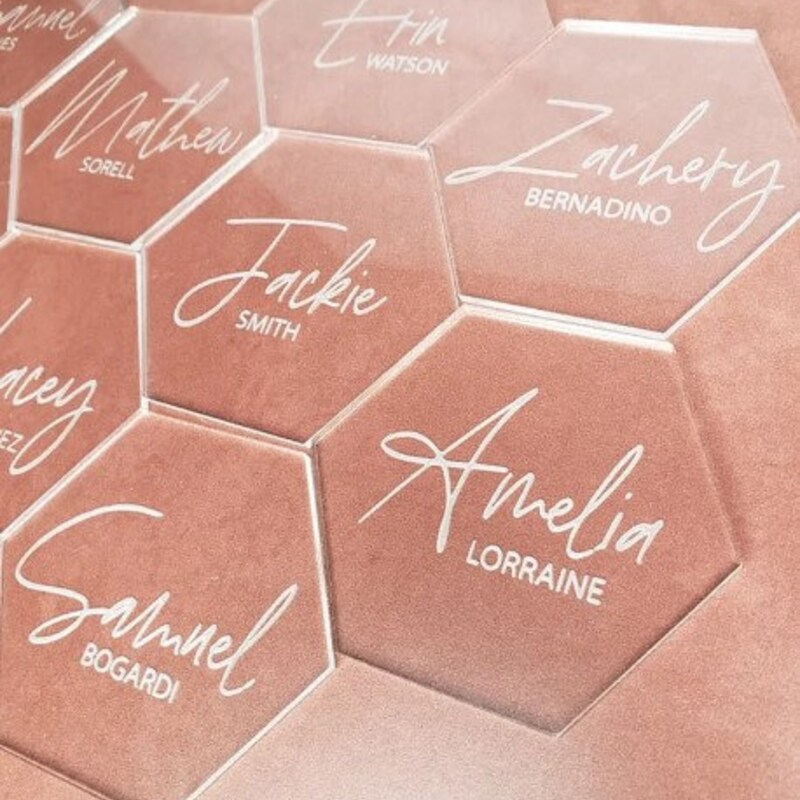 Acrylic Place Card - Etsy