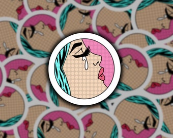 Sad Girl Pop Art - Etsy
