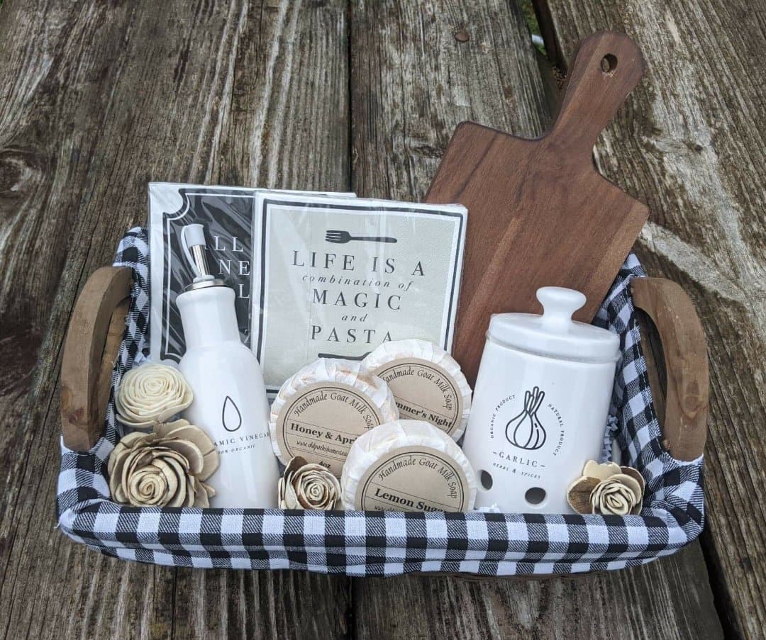 Christmas Farmhouse Gift Basket/blessings House Warming Gift/practical ...