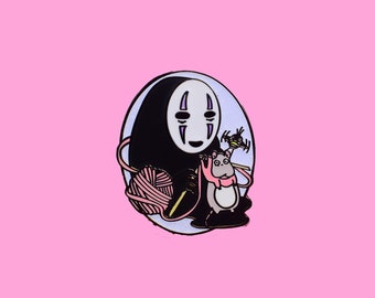 No Face Pin Spirited Away - Etsy