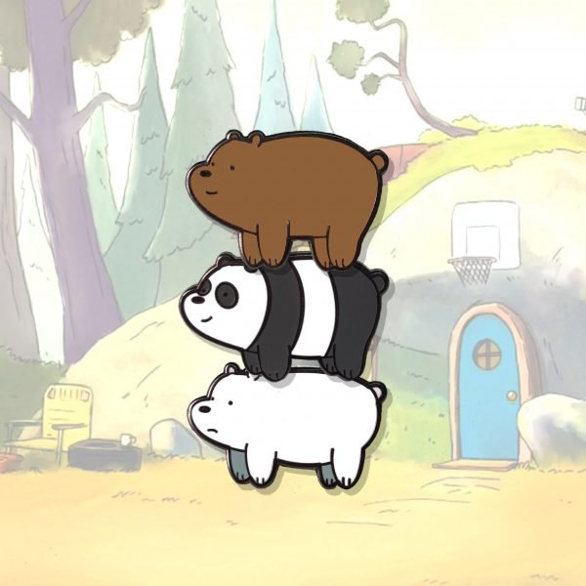 We Bare Bears Stack Enamel Pins We Bare Bear Enamel Pin We | Etsy