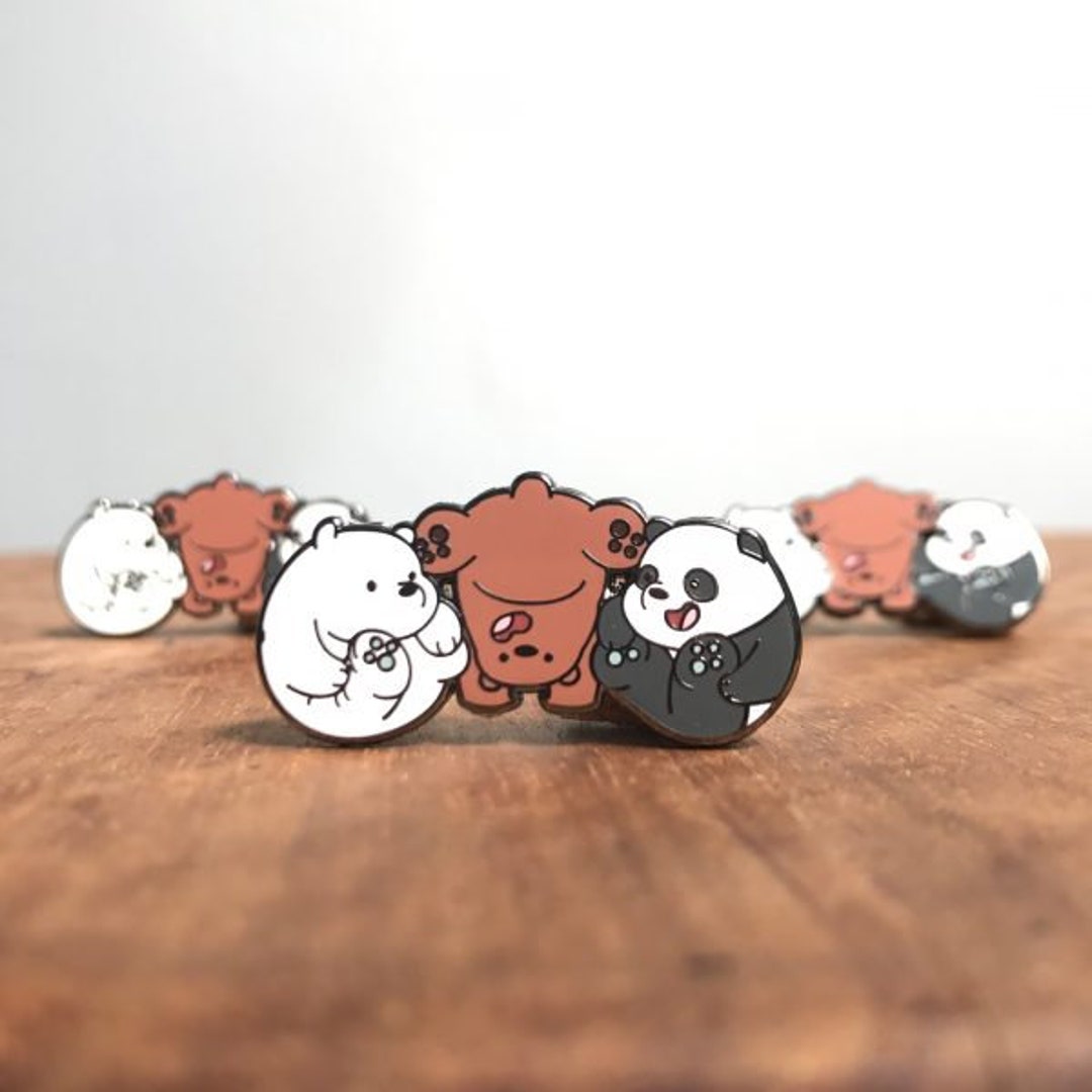 We Bare Bears Enamel Pin | We Bare Bears Badges | We Bare Bears Pin ...