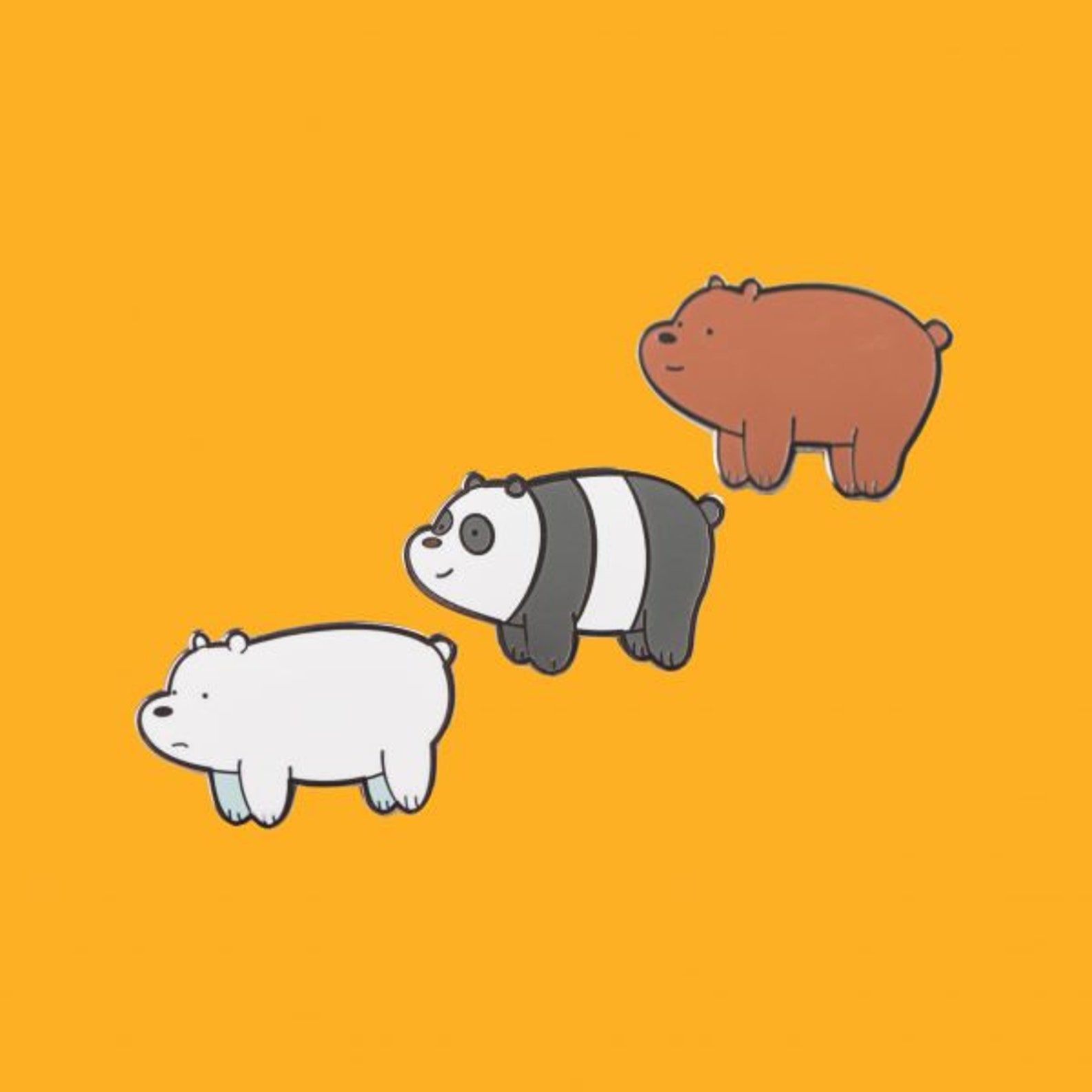 We Bare Bears Stack Enamel Pins We Bare Bear Enamel Pin We | Etsy New ...